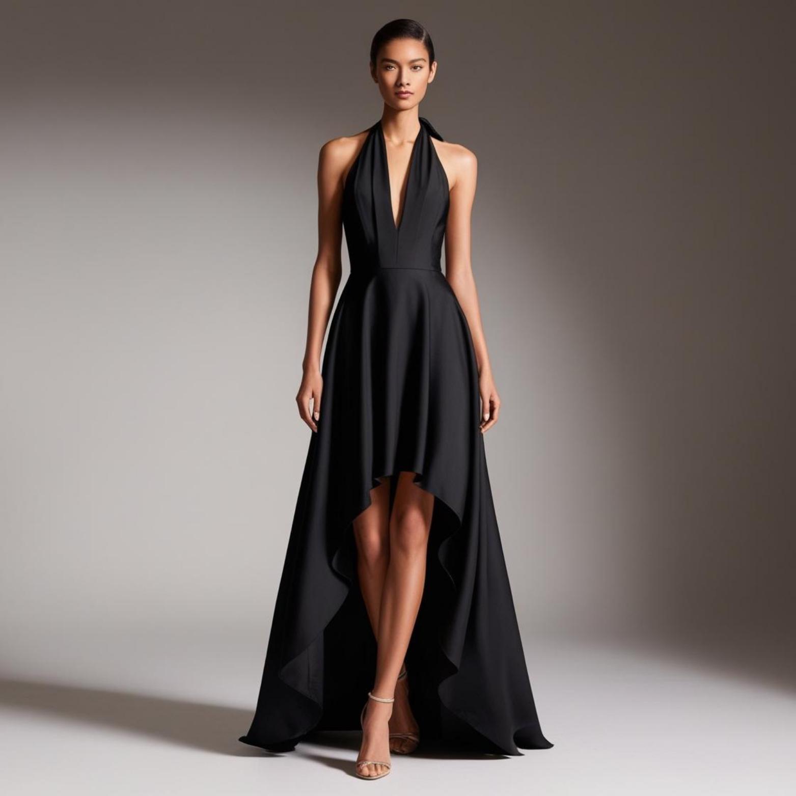 High Low Skirt Halter Neck Dress Sewing Pattern,sizes US 2 to 30 and XS ...