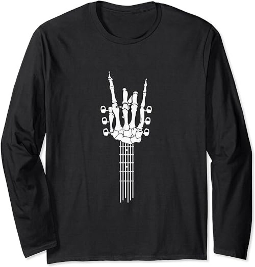 Rock on Skeleton Hands Guitar Neck Rock N Roll Music Lover - Etsy