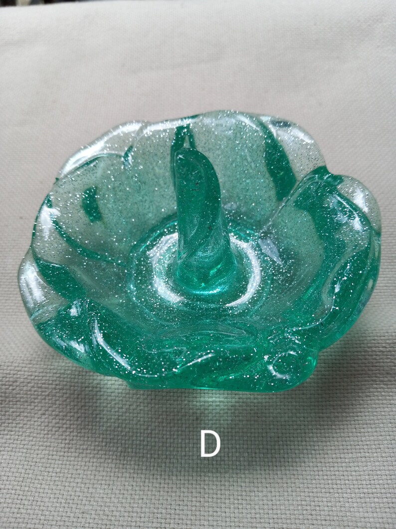 Resin Flower Ring Jewelry Holder - Etsy