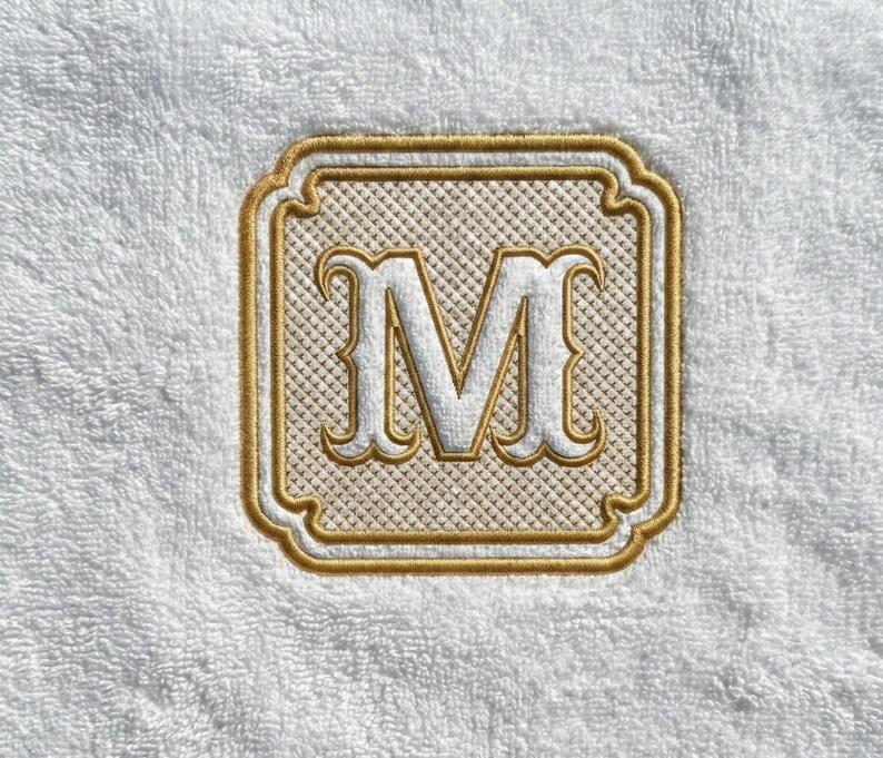 Embossed Monogram Embroidery Font, Knock Down Machine Embroidery Design ...