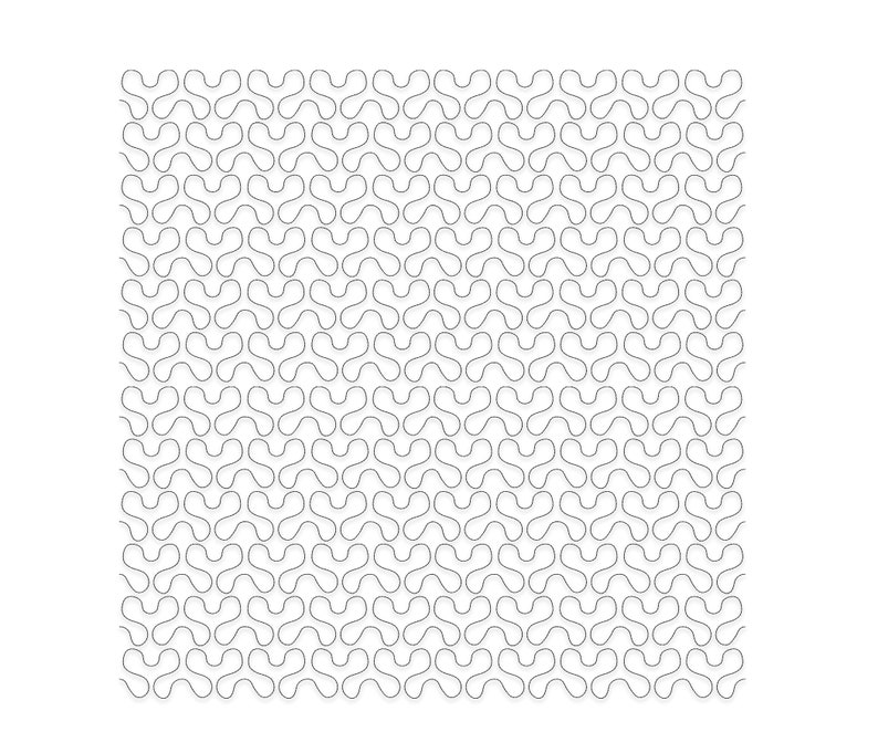 Stipple Quilt Embroidery Design.block Machine Continuous Stipple ...