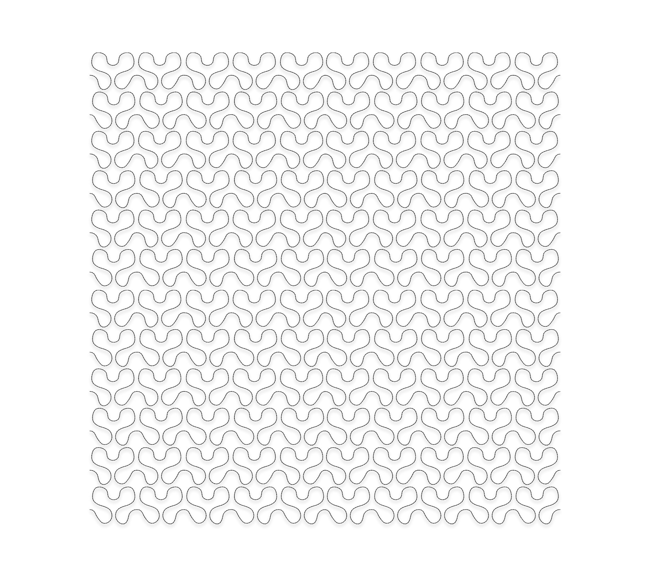 Stipple Quilt Embroidery Design.block Machine Continuous Stipple ...