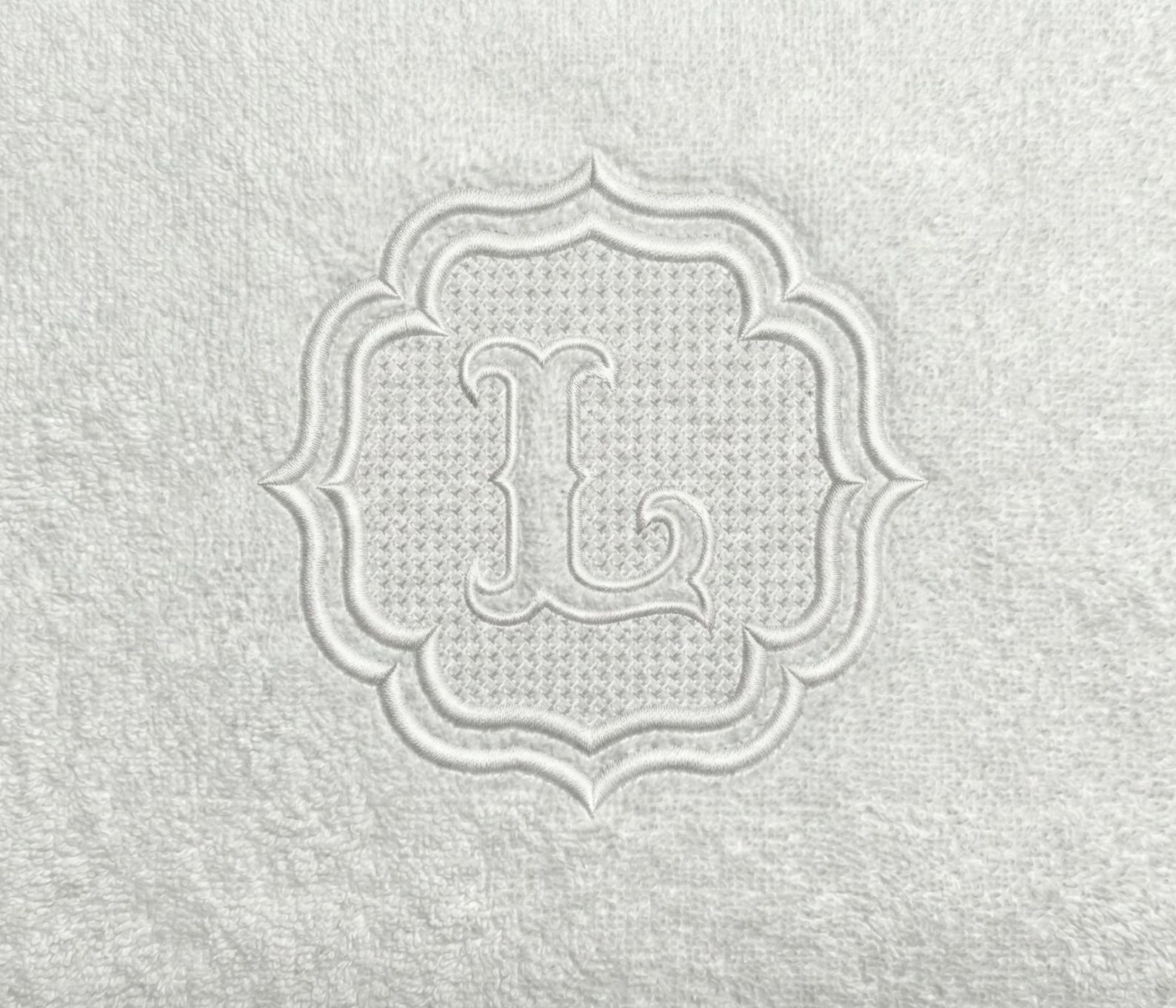 Embossed Monogram Embroidery Designs Font Towel Monogram Embroidery ...