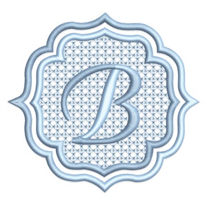 Monogram Embroidery Designs Embossed Embroidery Monogram Font, Machine ...