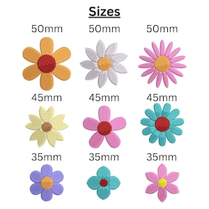 Mini Daisy Flower Embroidery Designs - Mini Embroidery Hoop Art - Daisy ...
