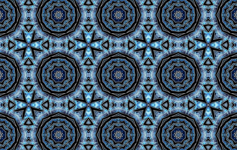 Blue Digital Pattern - Etsy