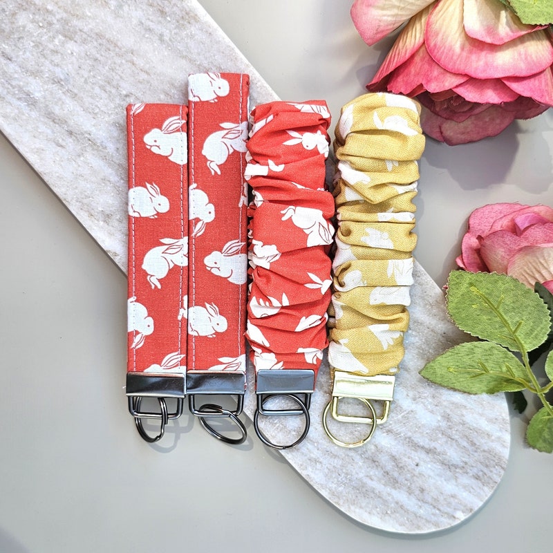 Rabbit Wrist Keychain - Etsy