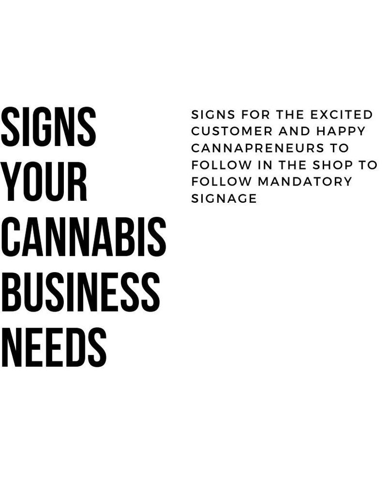 Dispensary and Smoke Shop Signs 5pg US Letter Size PDF Print - Etsy