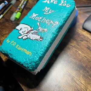 Hand Painted Custom Garden Stone Books - Etsy