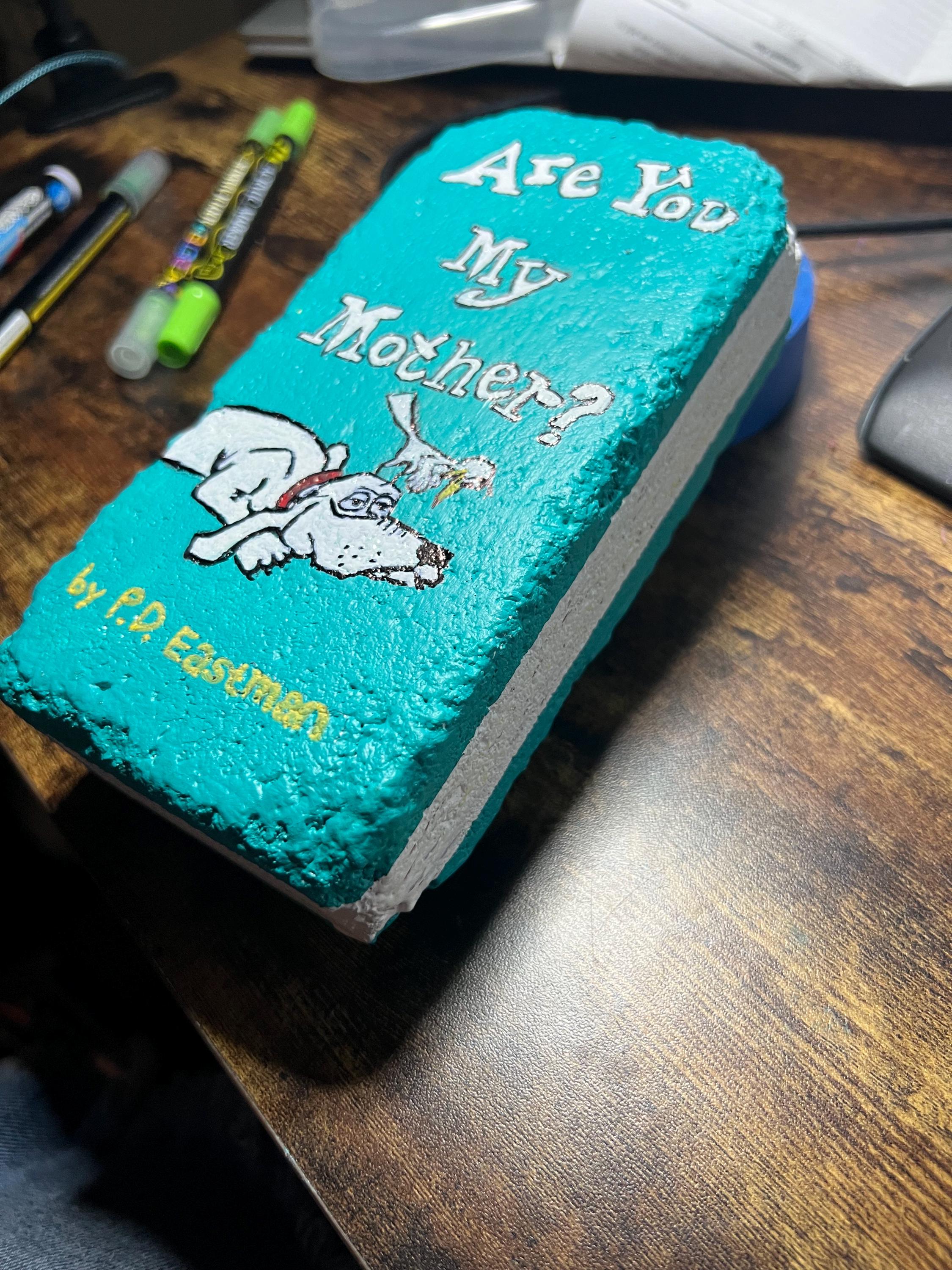 Hand Painted Custom Garden Stone Books - Etsy