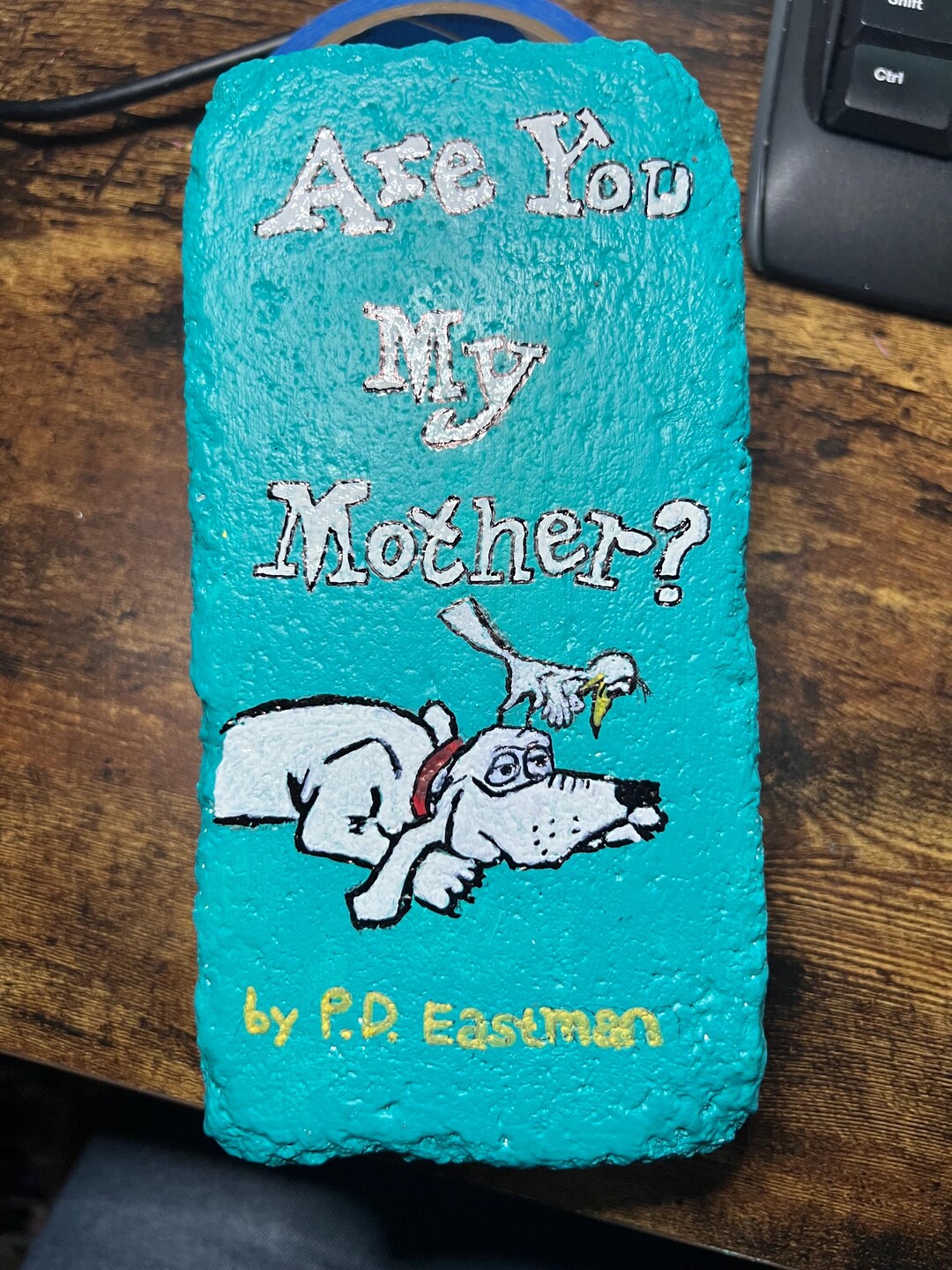 Hand Painted Custom Garden Stone Books - Etsy