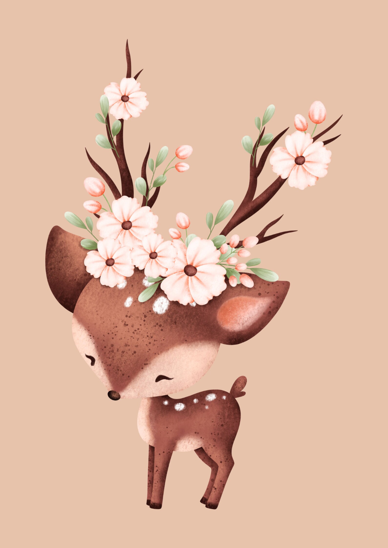 Deer Poster - Etsy