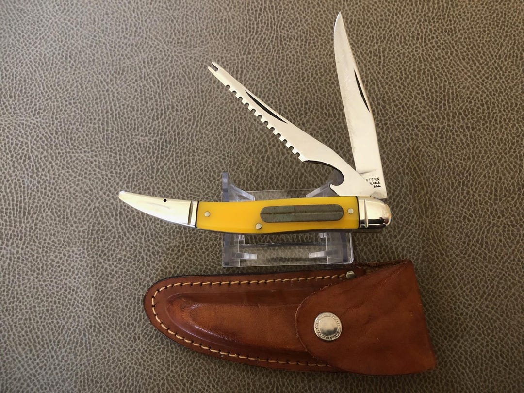 1950'S Western Boulder, Colo. Made in U.S.A. #751 Fishermans Knife ...