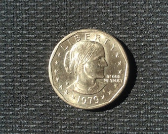 Susan B Anthony Rare 1979 One Dollar Coin With Mint Mark P - Etsy