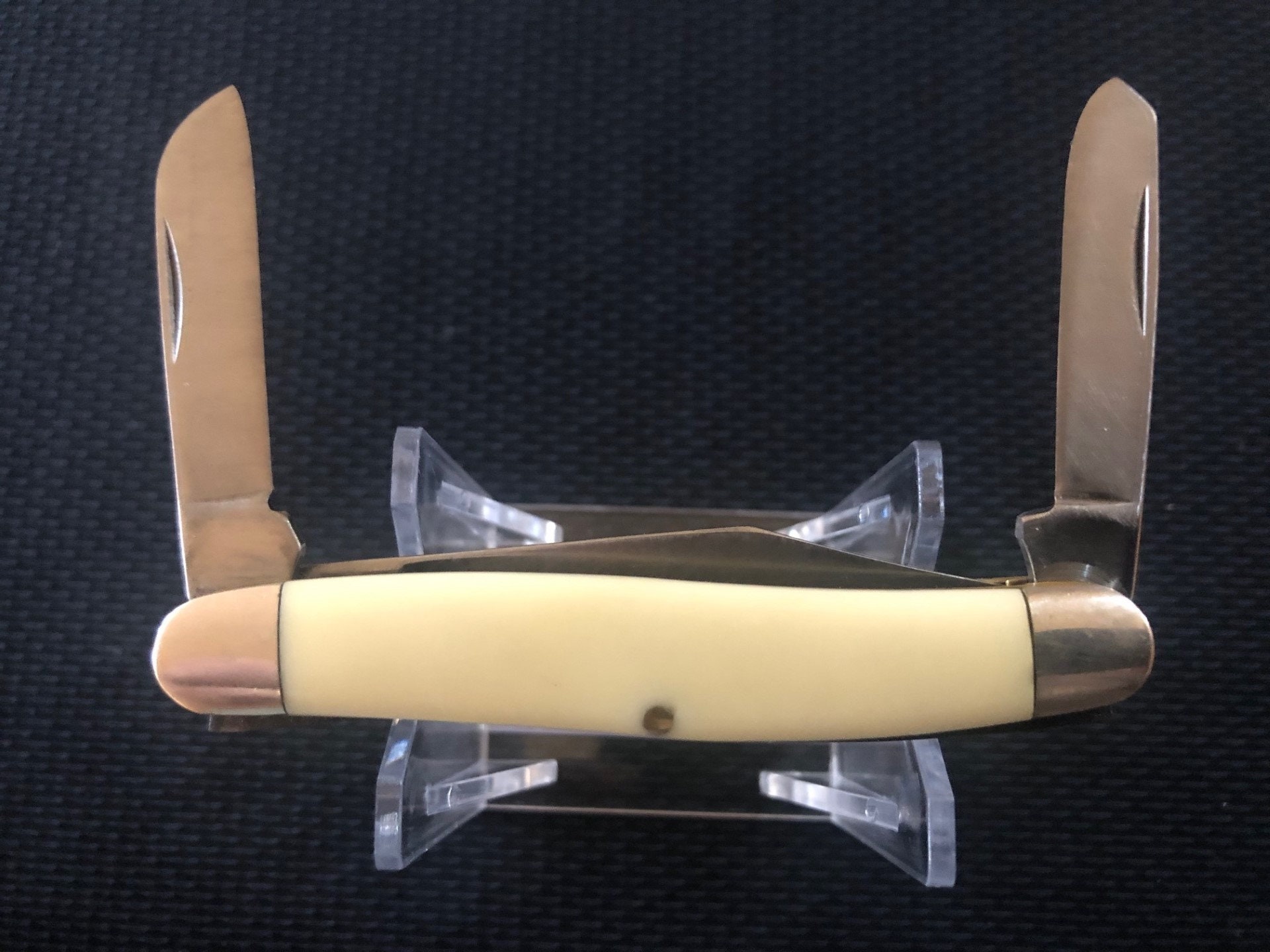 1970'S Camillus 65 3-bladed Stockman Knife Camillus single Line Tang ...