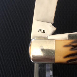 1980'S Remington #R12 U.S.A. Trapper Knife, Dupont Jigged Delrin ...