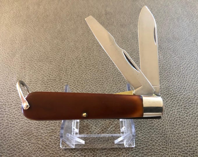 1960-late 1970'S Camillus USA Electricians Knife, Tan Delrin Handles ...