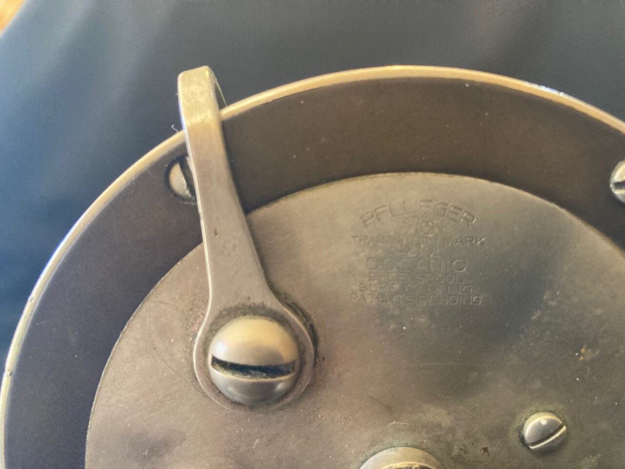 1921-1928 Pflueger Oceanic Surf Casting Reel #400 Bull Dog Trade Mark ...