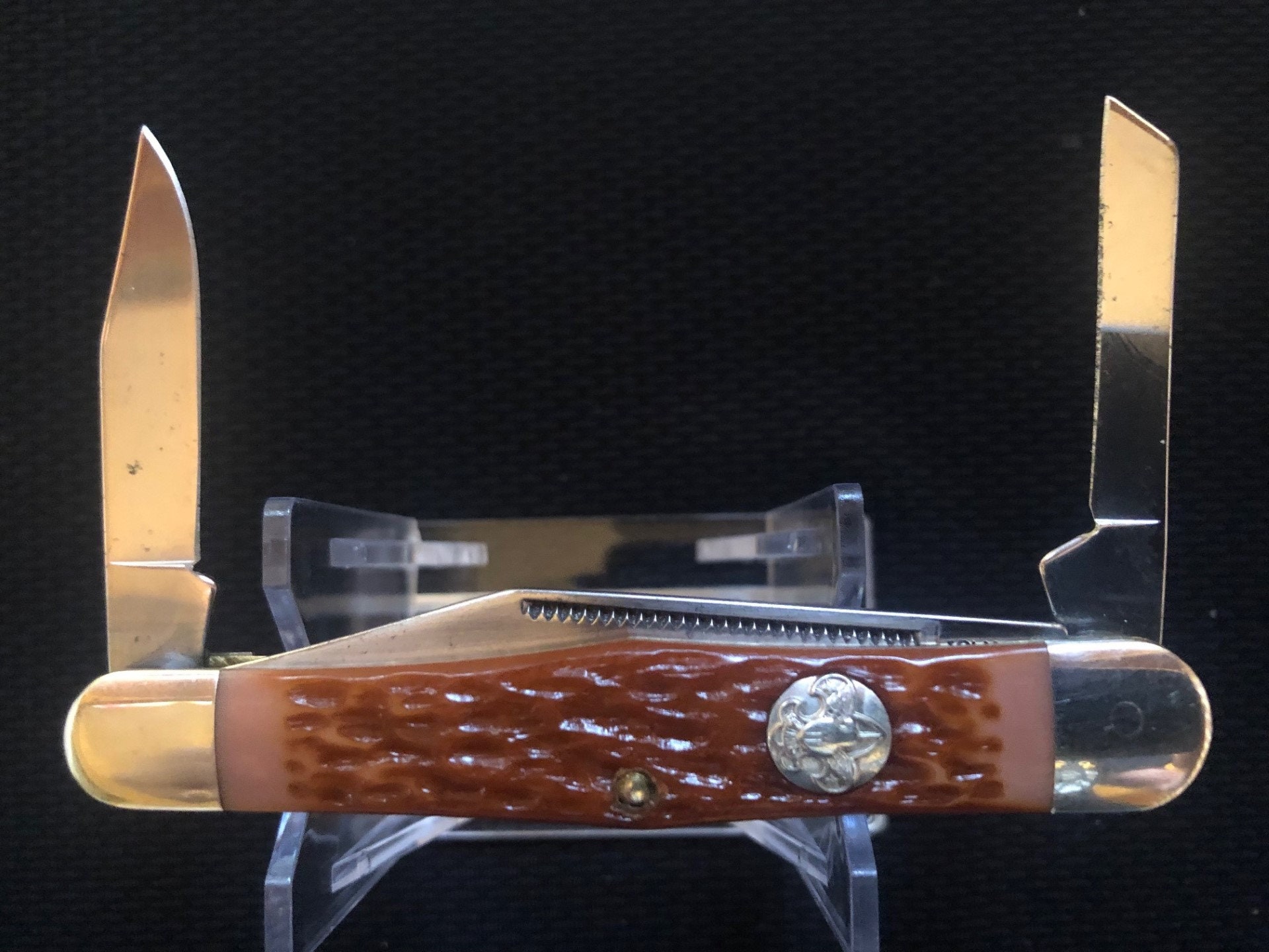 1980'S Camillus Center Swell Boy Scouts Knife, 1980's Tang Stamp ...