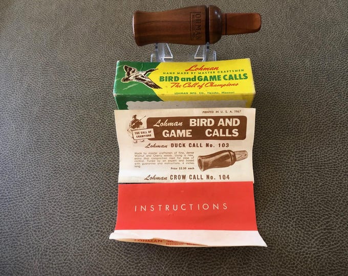 1967 Lohman Crow Call #104, New in Box With Original Paperwork, Walnut ...