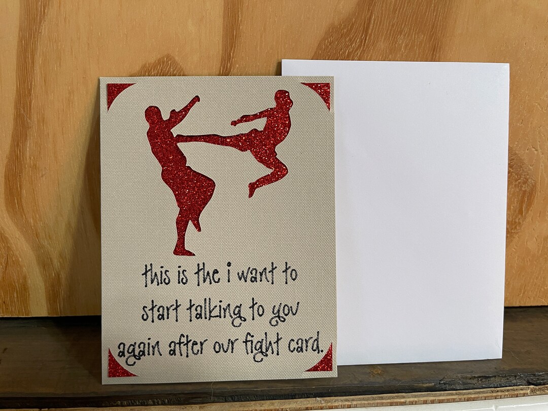 After A Fight Card - so Can We Talk Now? - Etsy