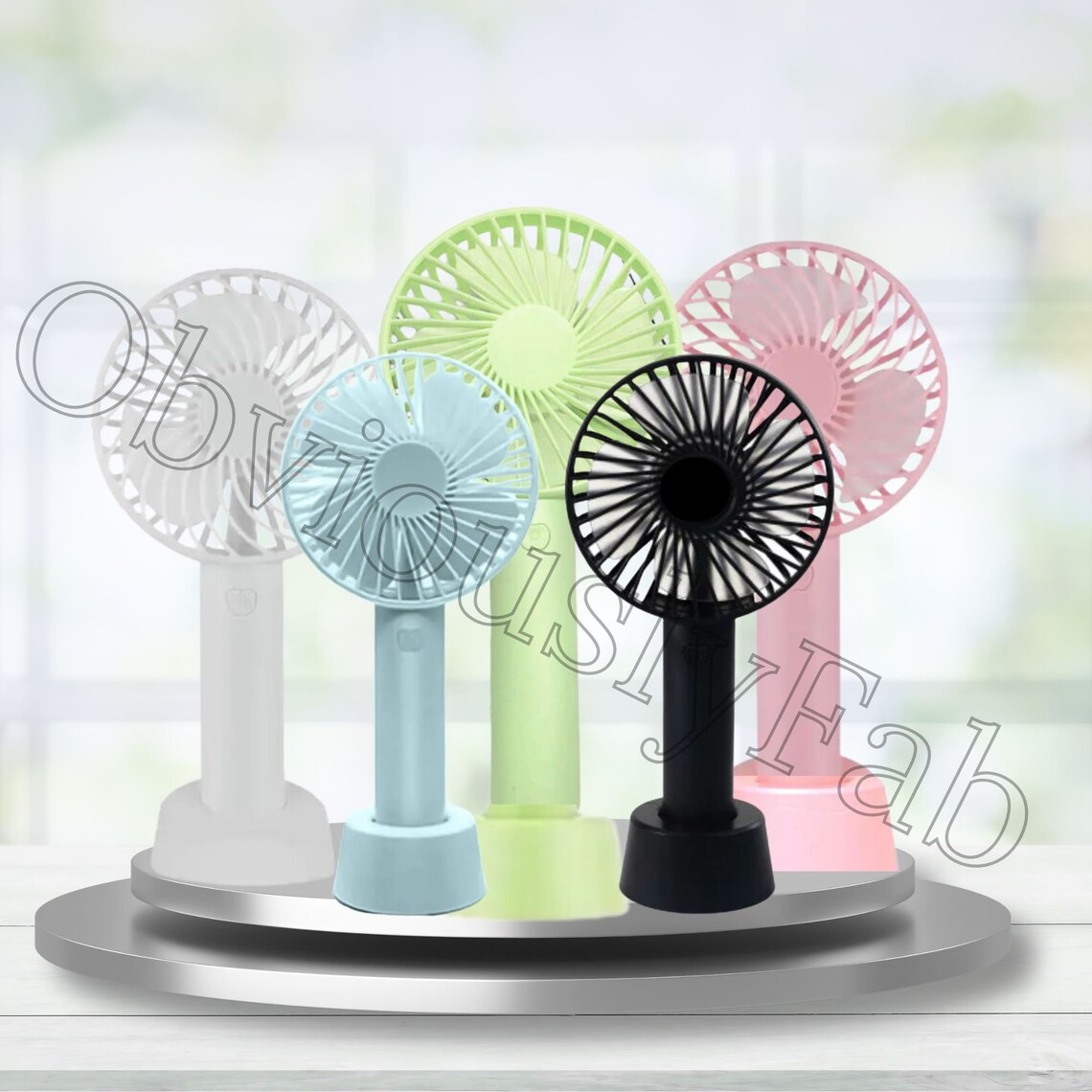 Pink Wedding Favor Rechargeable Hand Fan, Electric Hand Fan ...