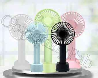 Pink Wedding Favor Rechargeable Hand Fan, Electric Hand Fan ...