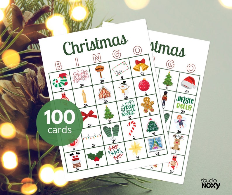Printable Christmas Bingo, Printable Christmas Bingo Cards, Christmas ...