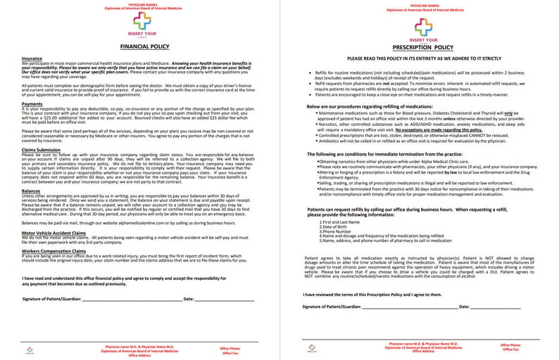 New Patient Registration Forms Bundle - Etsy