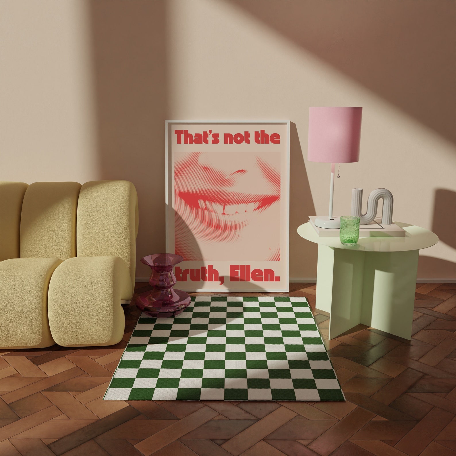 Actually No That's Not the Truth Ellen Funny Wall Art Print, Trendy ...