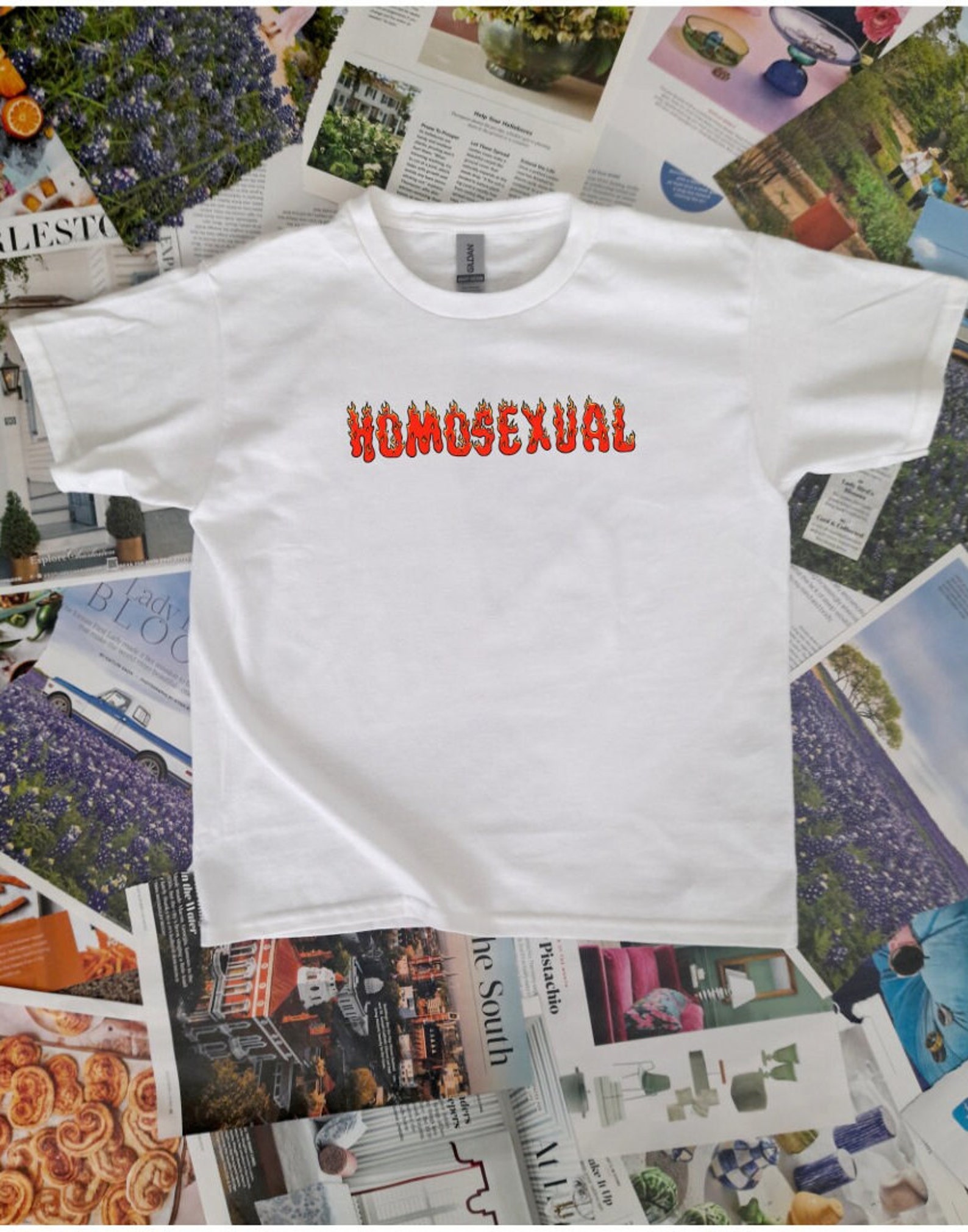 Flaming Homosexual Funny LGBT Pride Shirt : Gay Pride Merch for Lesbian ...