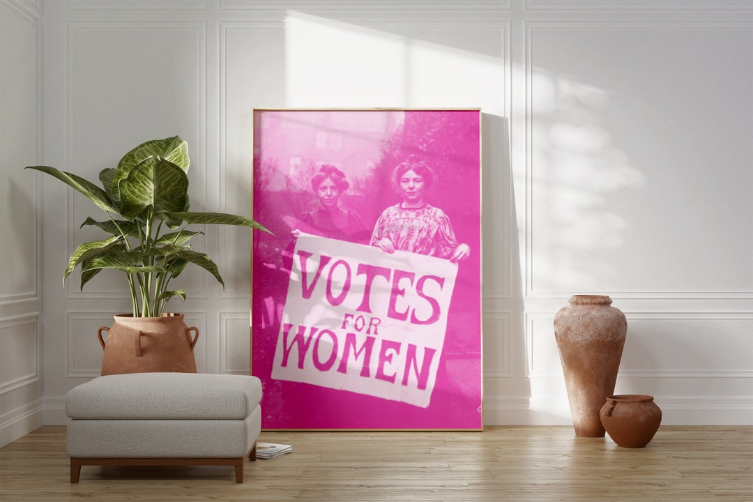 Feminist Poster Votes for Women | Feminist Print Vintage Poster ...