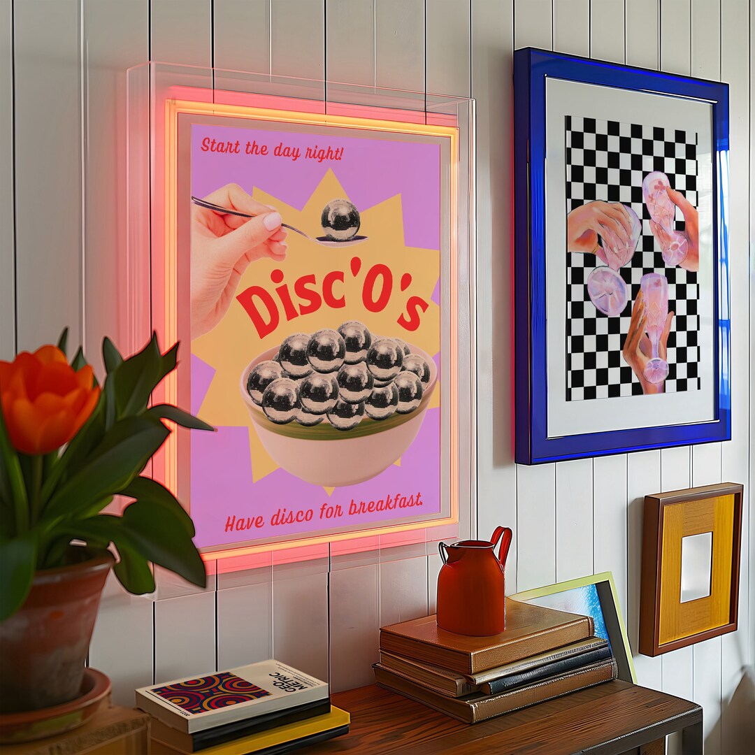 Disco Ball Print | Indie Room Decor Maximalist Disco Poster, Eclectic ...