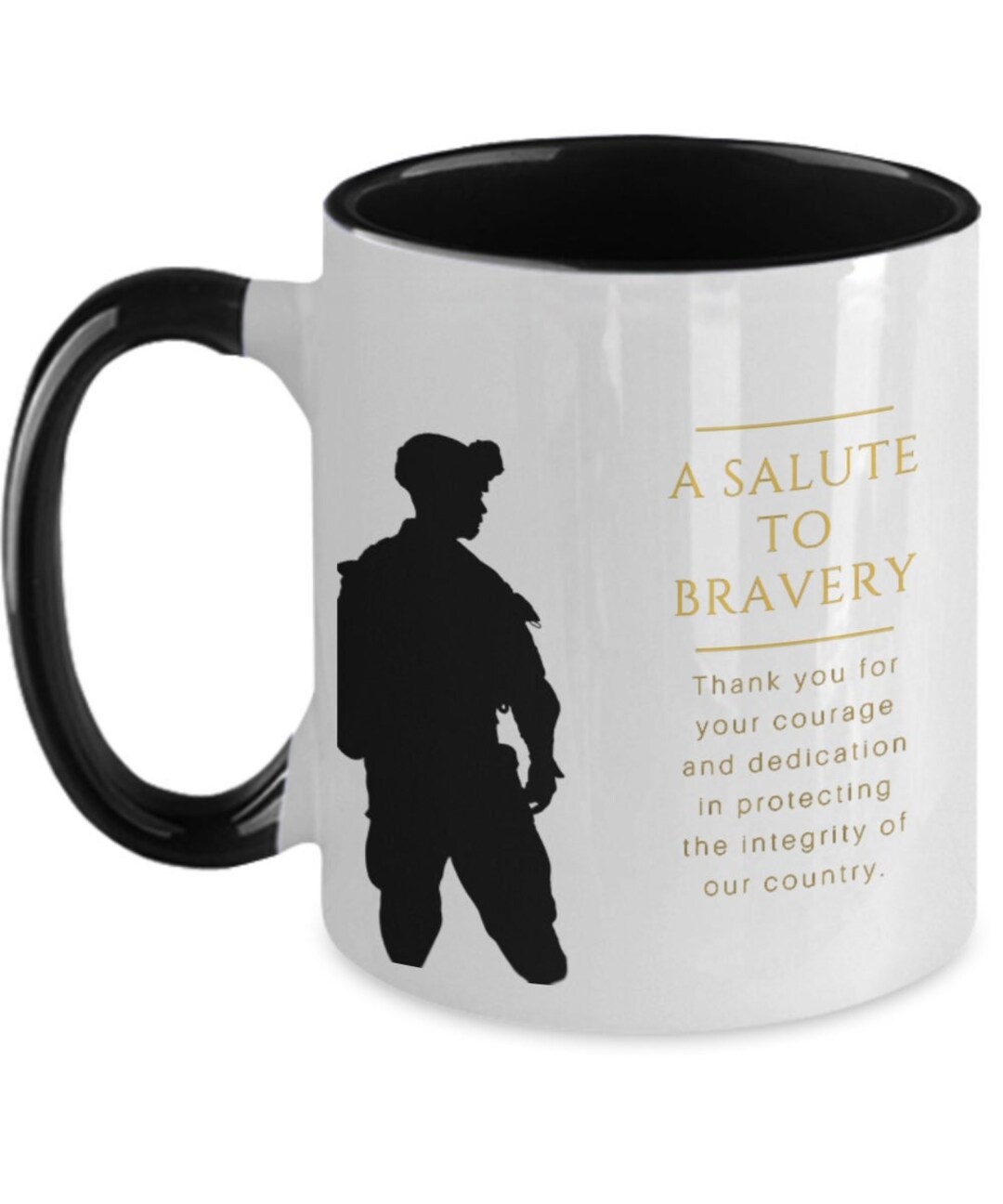 Salute to Bravery Thank You for Your Courage 11 Oz Coffee Mug - Etsy
