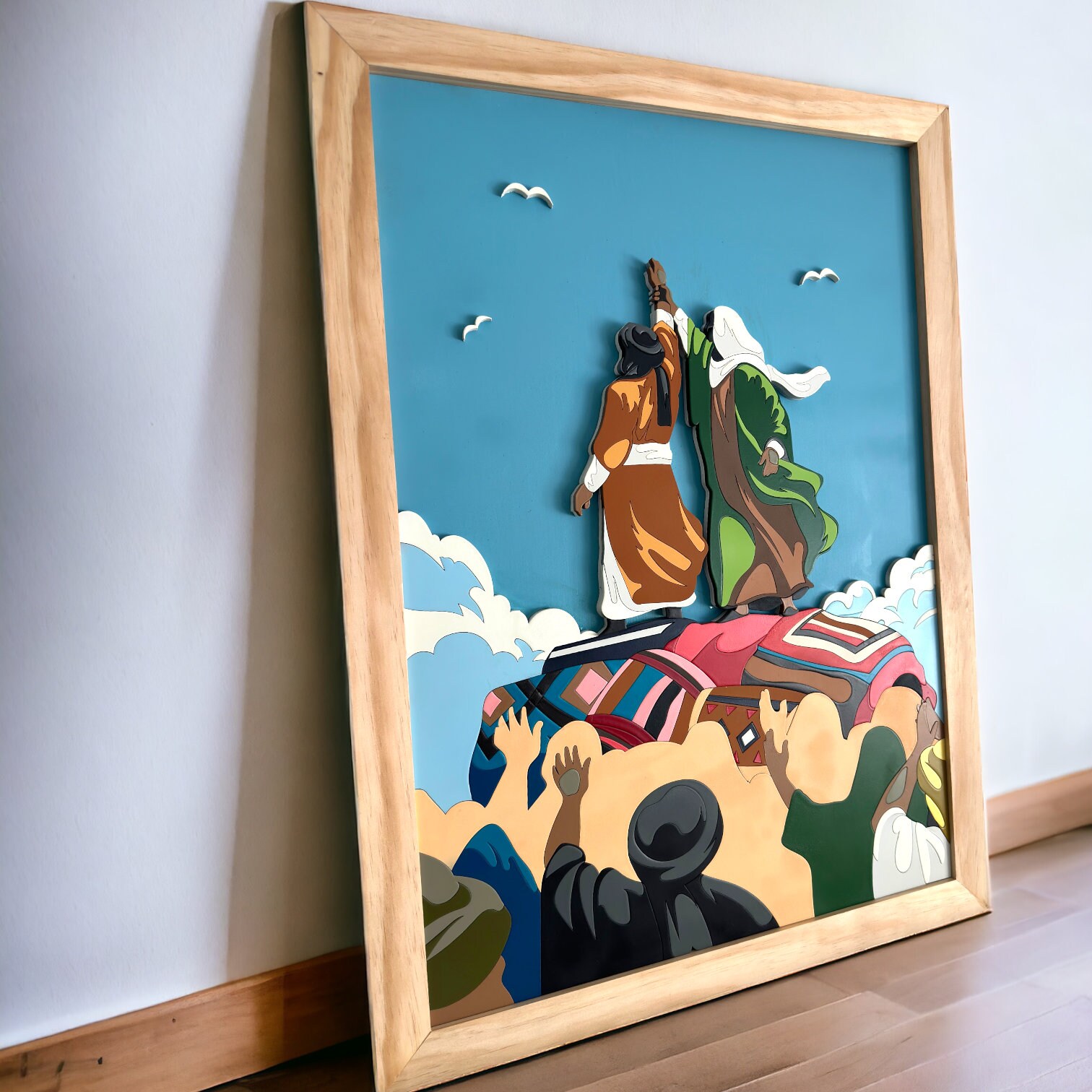 Eid Al-ghadir 3D Wall Art: Prophet Muhammad & Imam Ali, Hand-painted - Etsy