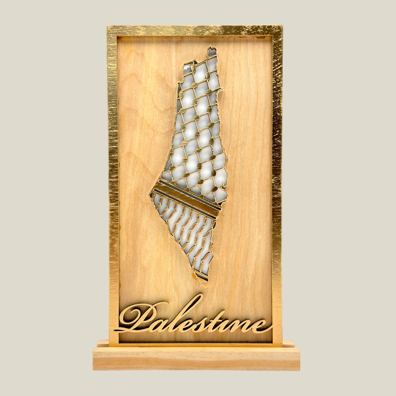 Wooden Palestine Map Palestine Map Wall Hanging Free Palestinian Gift ...