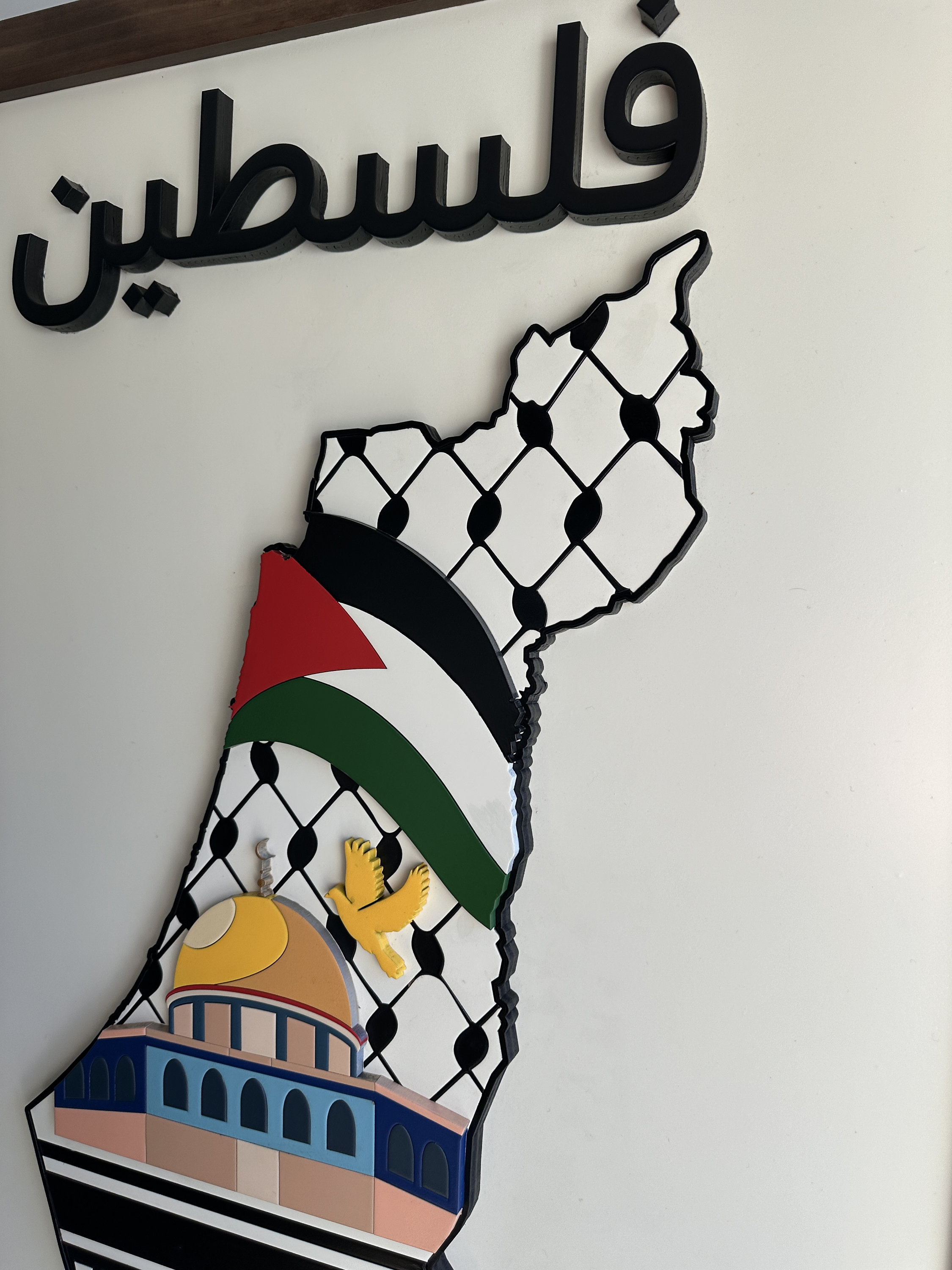 Wooden Palestine Map Palestine Kufiyah Background Flag Map Free ...