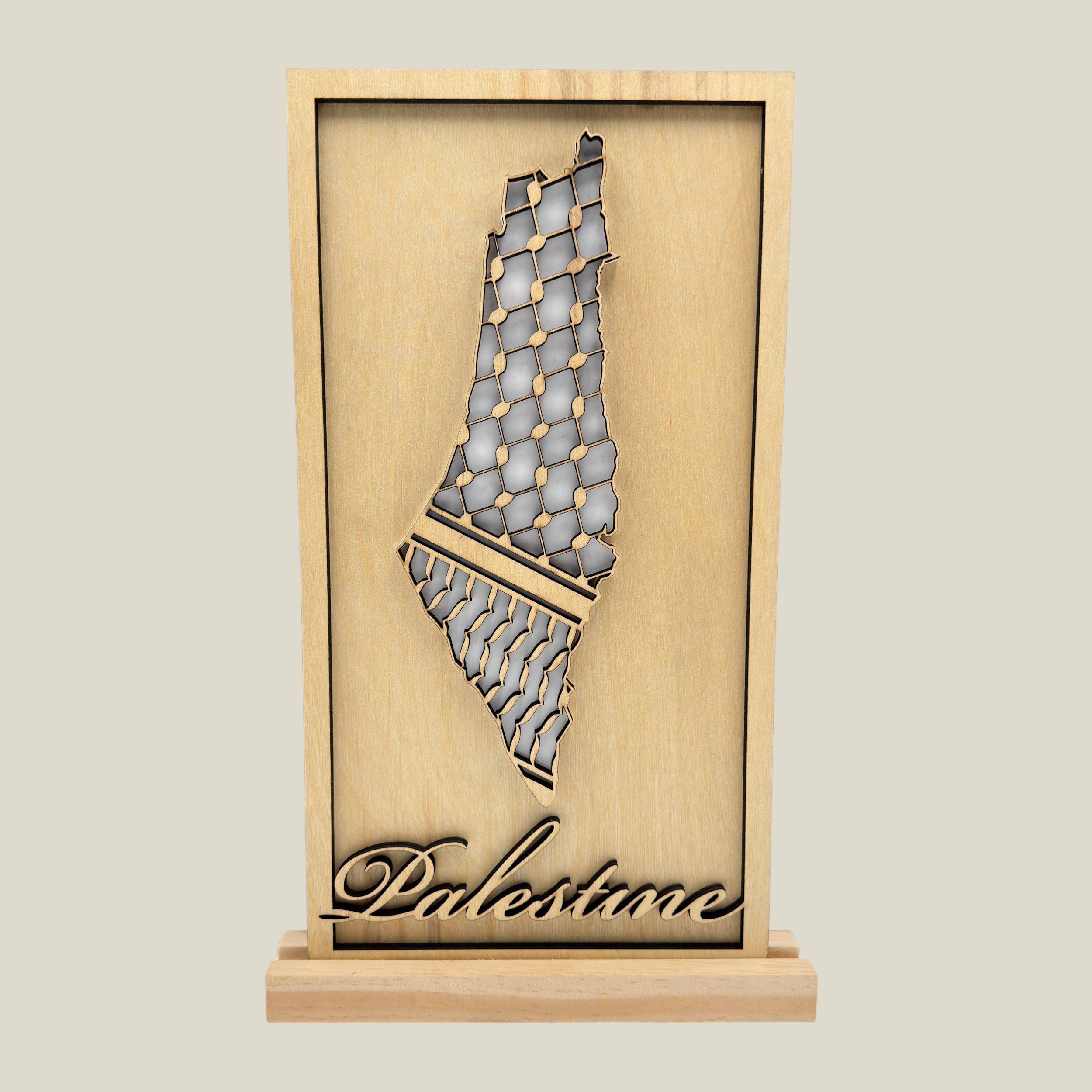 Wooden Palestine Map Palestine Map Wall Hanging Free Palestinian Gift ...