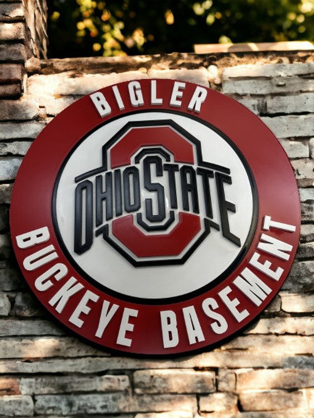 Ohio State Buckeye Basement and Michigan Wolverines Wooden - Etsy