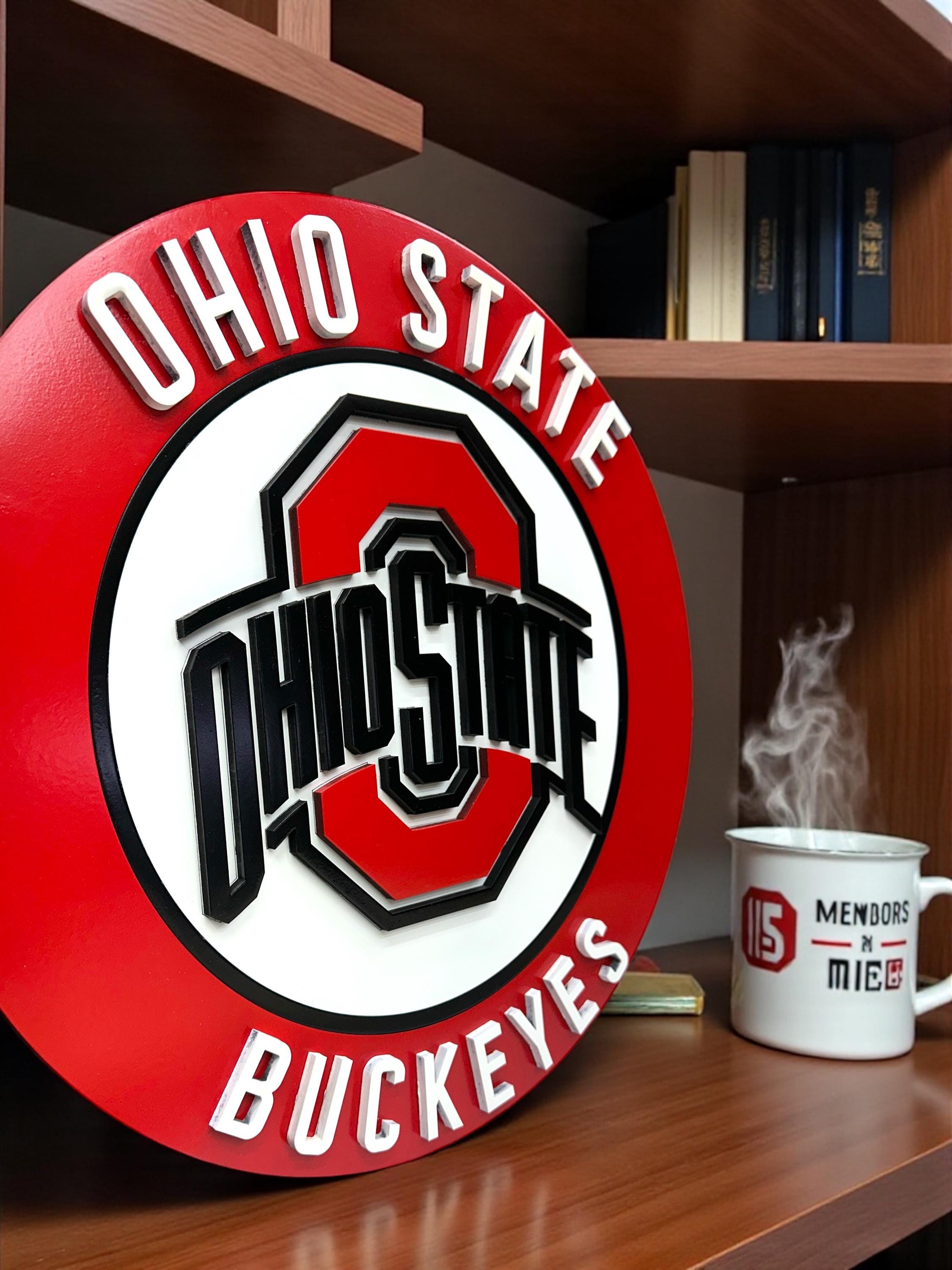 Custom Ohio State Wooden Sign: 3D Effect Man Cave Decor - Etsy