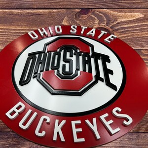 Custom Ohio State Wooden Sign: 3D Effect Man Cave Decor - Etsy