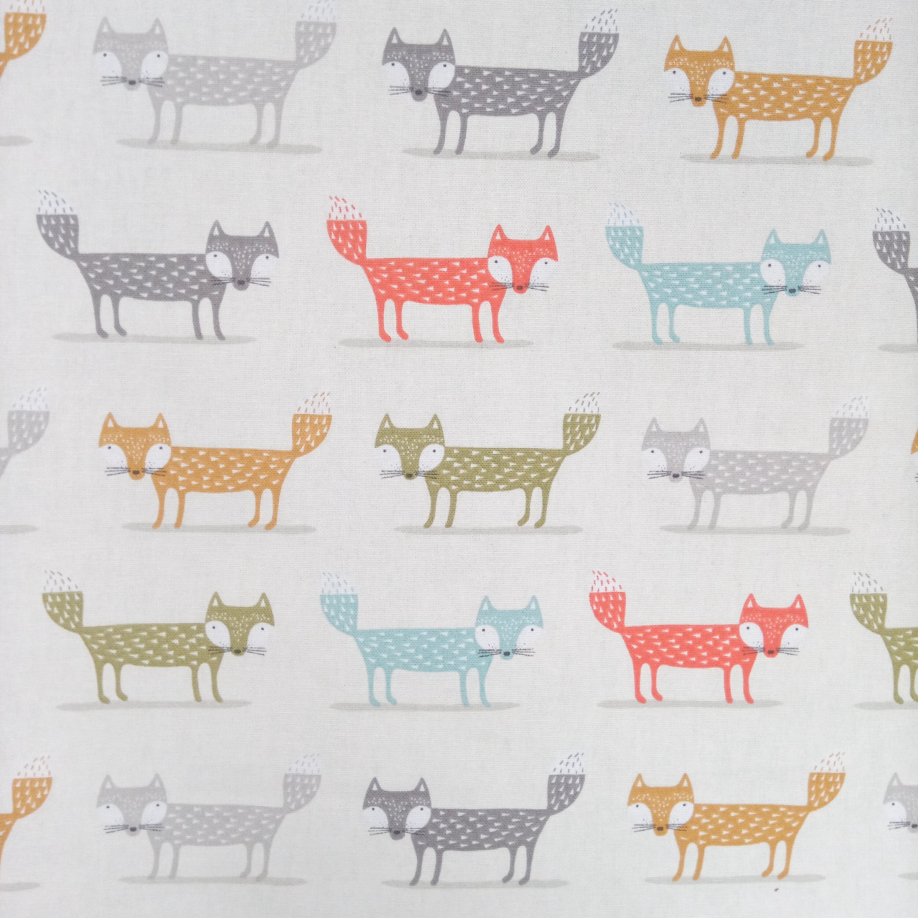 Fox Fabric Cotton Fabric With Foxes Printed Cotton Fabric - Etsy