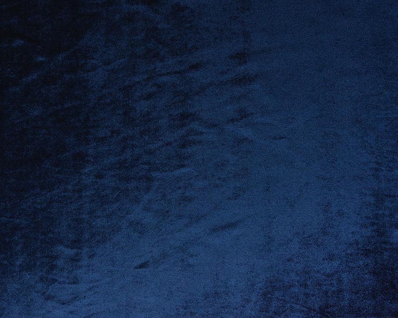 Navy Velvet Fabric by Fibre Naturelle, Soft Chenille Velvet, Upholstery ...