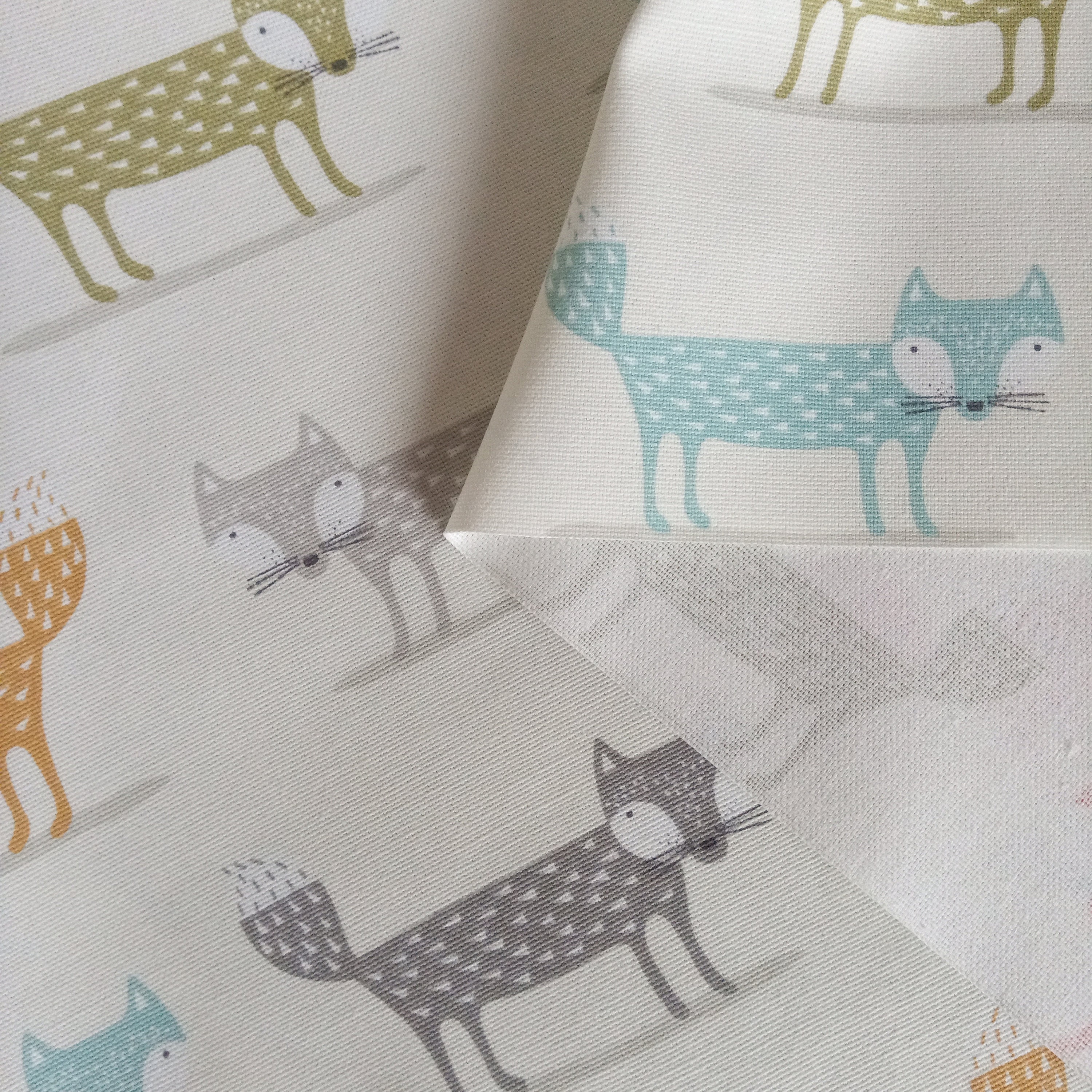 Fox Fabric Cotton Fabric With Foxes Printed Cotton Fabric - Etsy