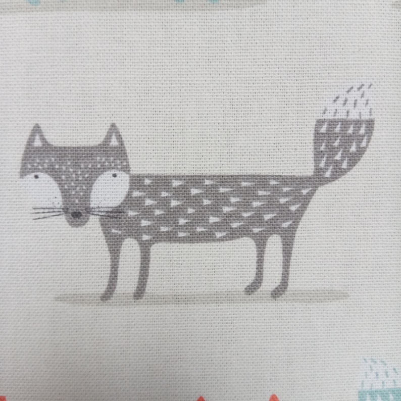 Fox Fabric Cotton Fabric With Foxes Printed Cotton Fabric - Etsy