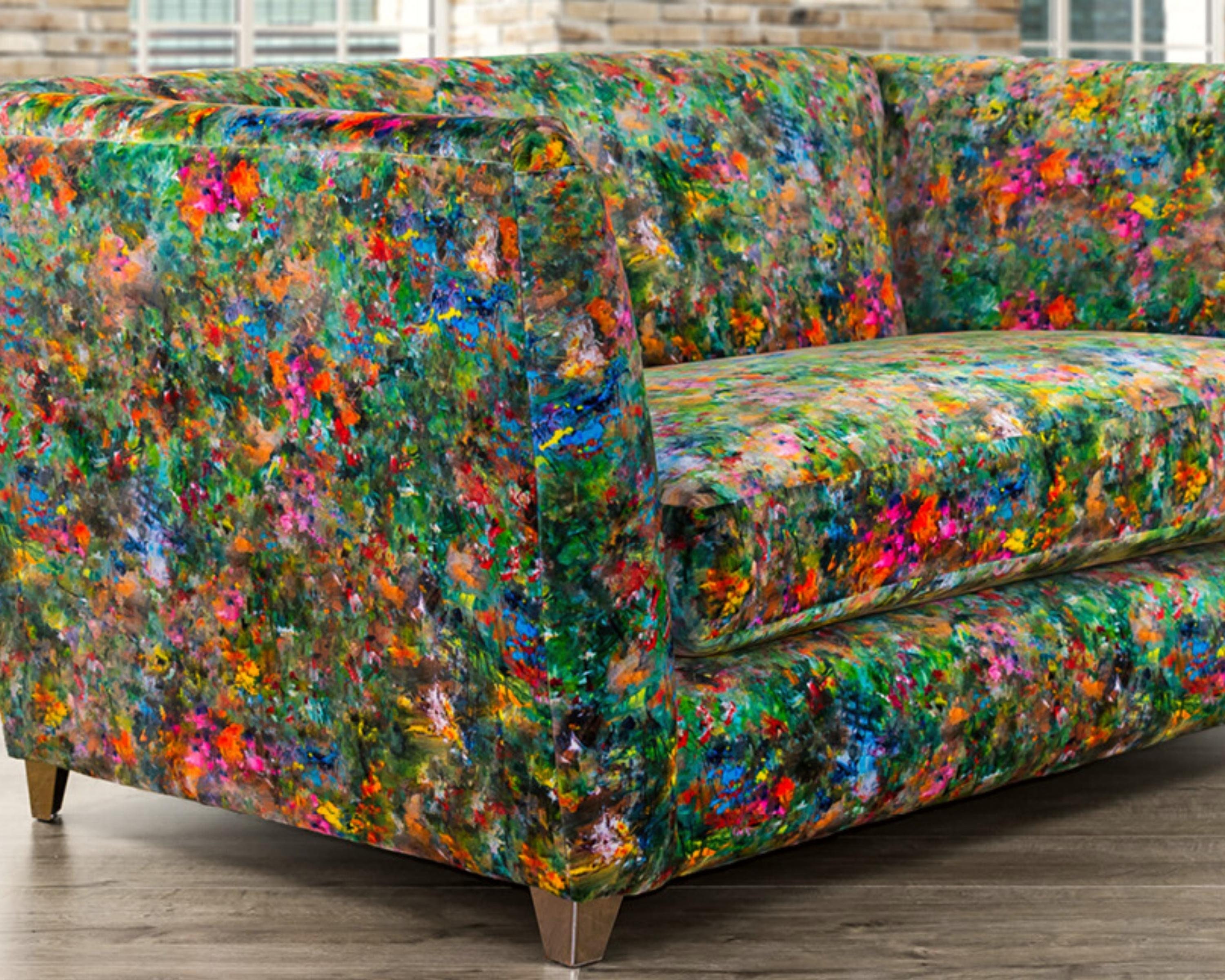 Abstract Velvet Fabric by Fibre Naturelle, Printed High Quality Soft ...