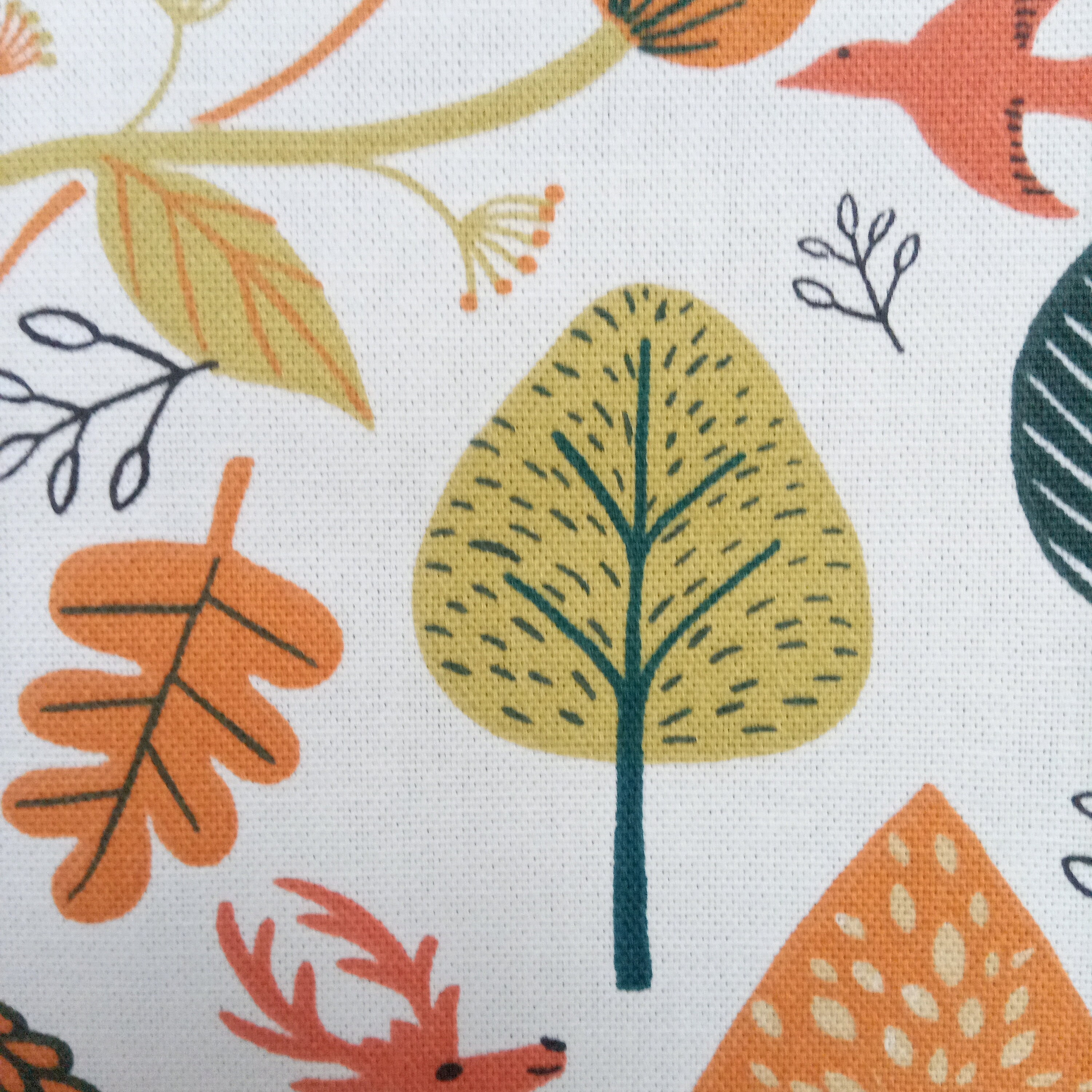 Scandi Woodland Fabric, Cotton Fabric With Forest Animals, Woodland ...