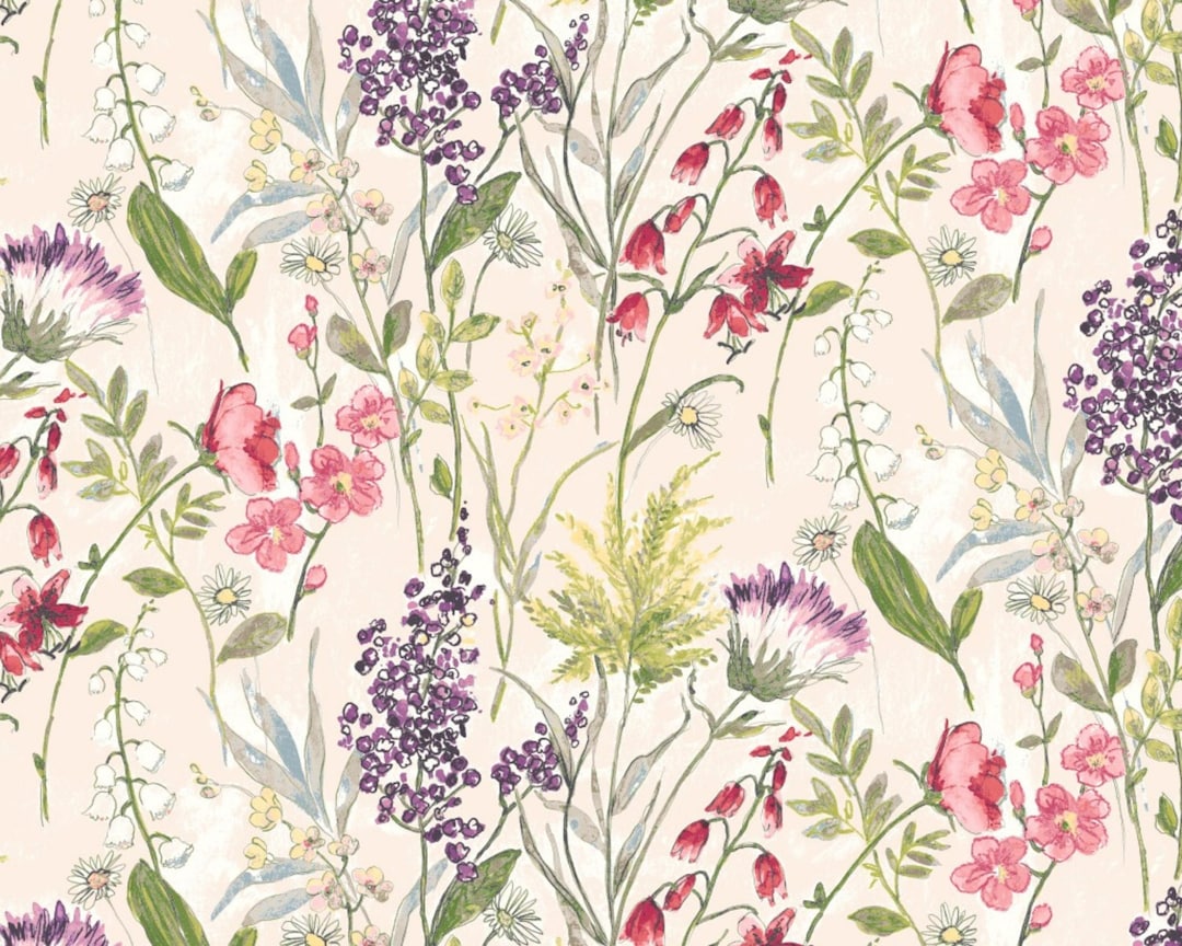 Botanical Fabric, Floral Fabric, 100% Cotton Fabric, Fabric for ...