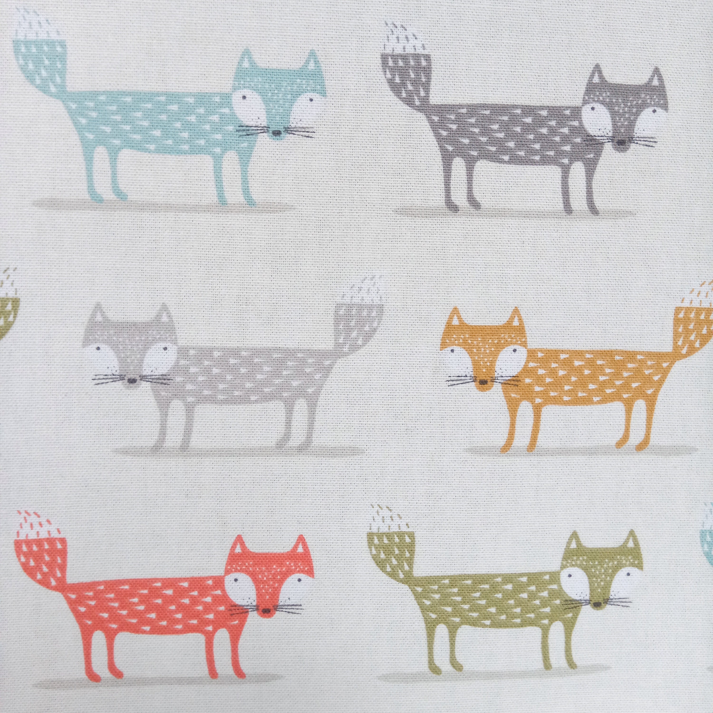 Fox Fabric Cotton Fabric With Foxes Printed Cotton Fabric - Etsy