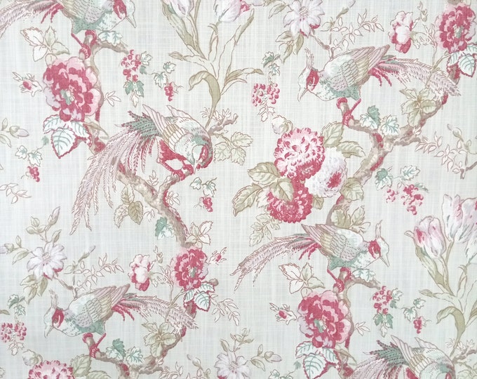 Victorian Era Floral Birds Fabric Victoria Victoria by Susan Polston ...